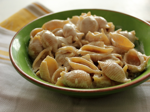 Home Skillet - Cooking Blog: Whole Wheat Shells with Four Cheeses