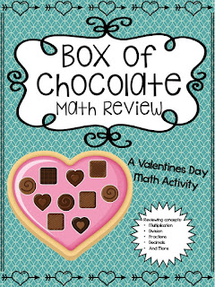The Box of Chocolates Math Review - No More Glue