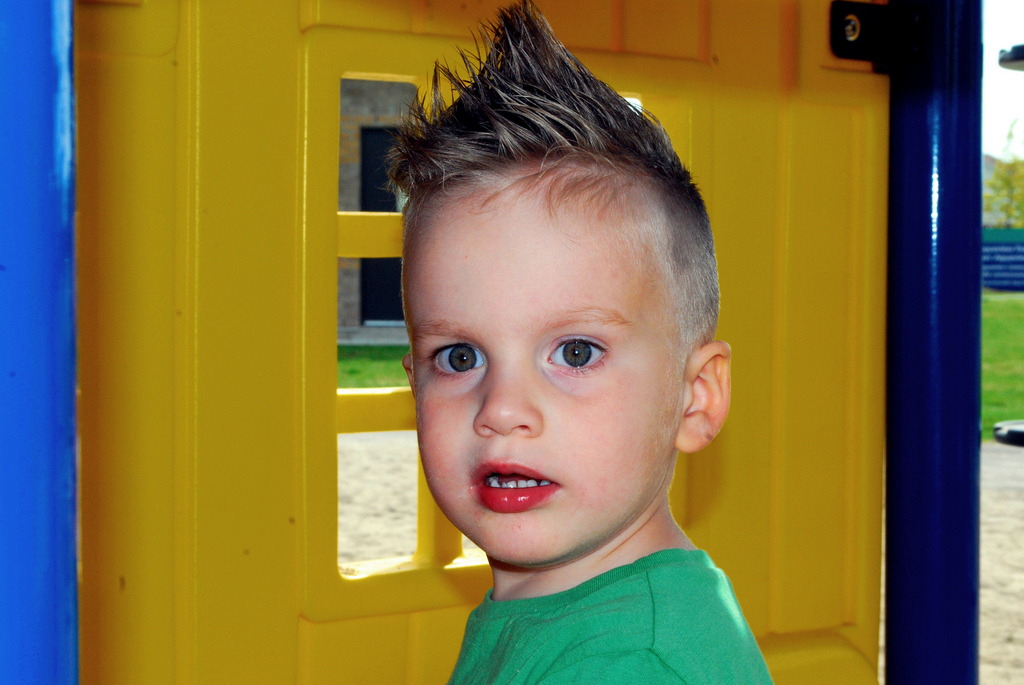 the boo and the boy: Guess who got a real mohawk?!?!?!?