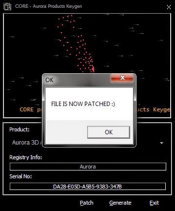 Folder crack aurora 3d text - pnalarge
