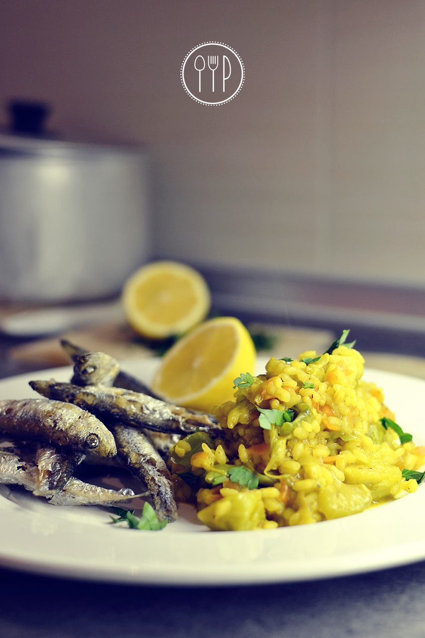 KašikaViljuškaNož: Pržene Girice i Rižoto sa Povrćem