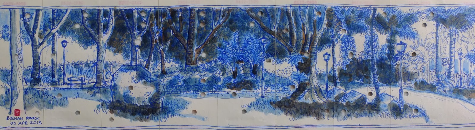 Urban Sketchers Singapore : Bishan Park and Sturdee Road