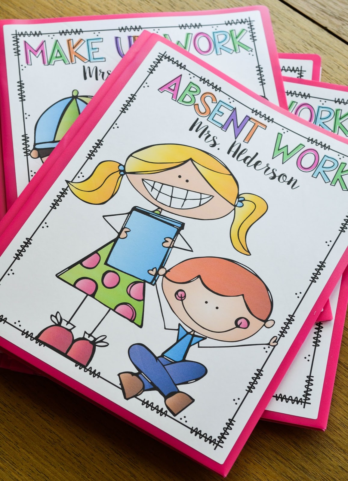 Monday Made It - Absent Work Folder FREEBIE! - Rowdy in Room 300