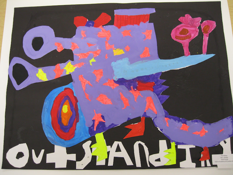 The Art Room at The Falcon Academy of Creative Arts: 3rd grade art