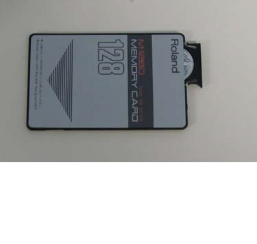 Roland JD800 Center: Memory Card Battery Replacement / cartridge
