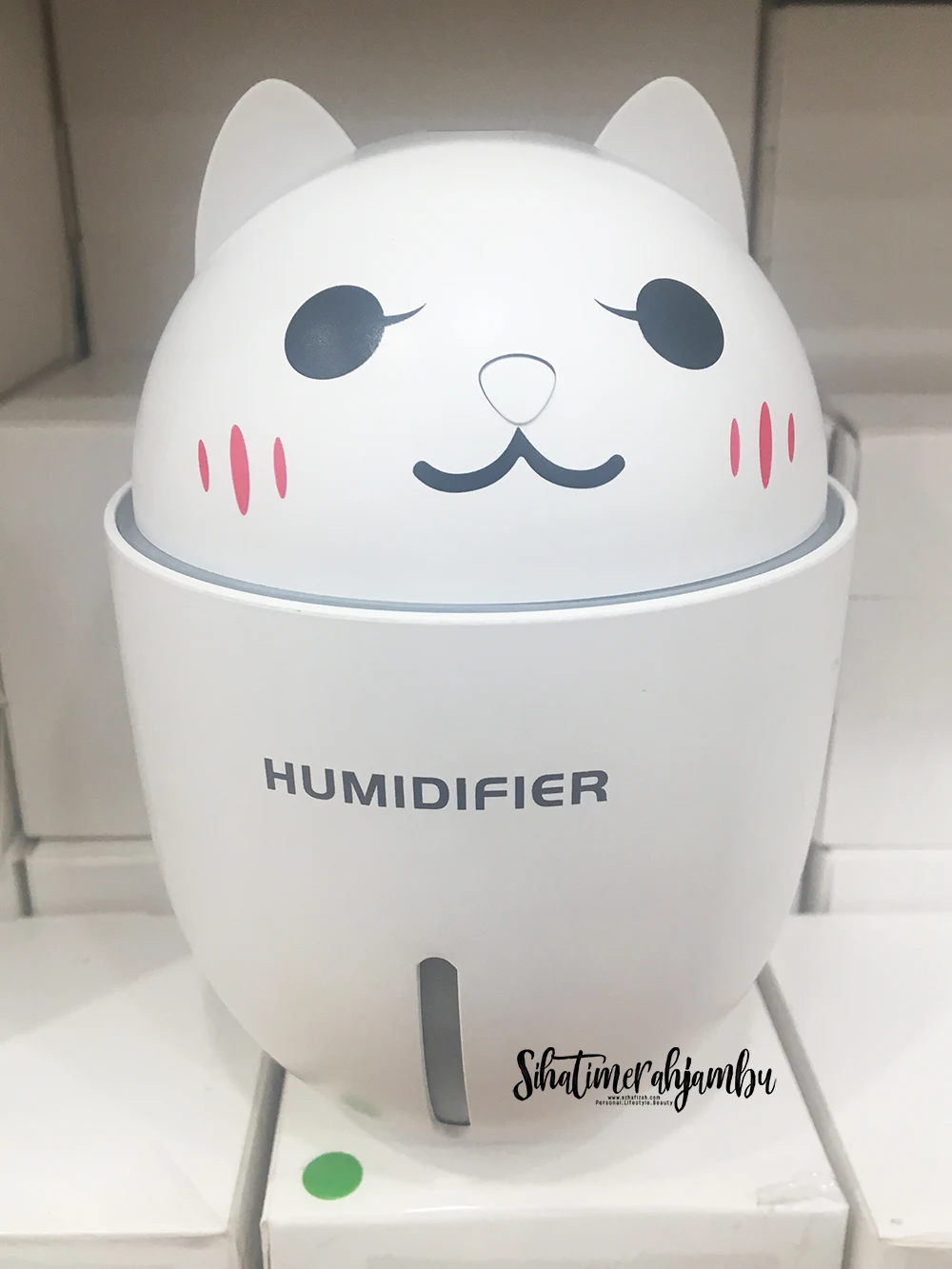 Air Humidifier Adorable Cat With Fan & LED Lamp