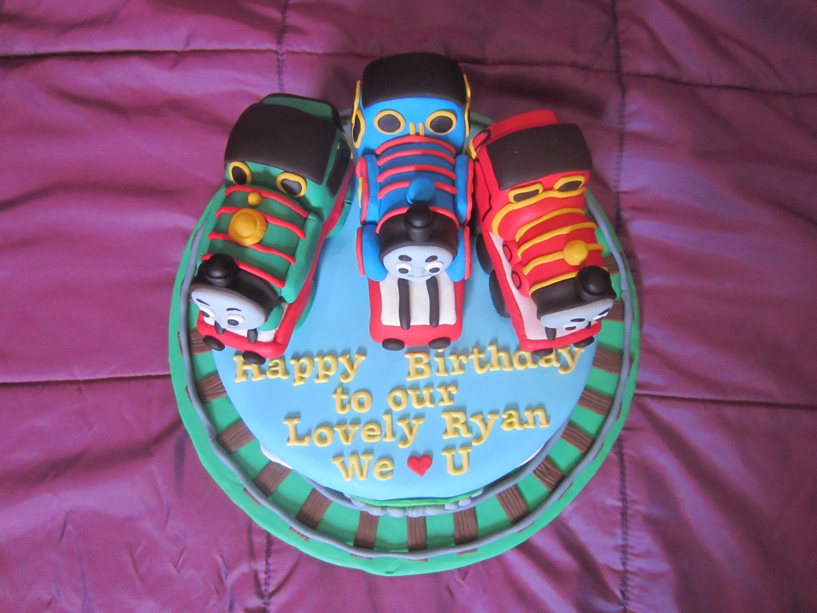 Home May'de Cakes: The Making: Thomas the train and friends (Percy and ...