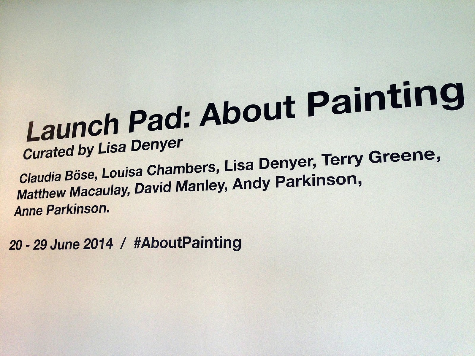LOUISA CHAMBERS: #AboutPainting