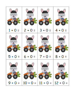 Common Core Math Addition Center Game - Addition Facts with Zero ...