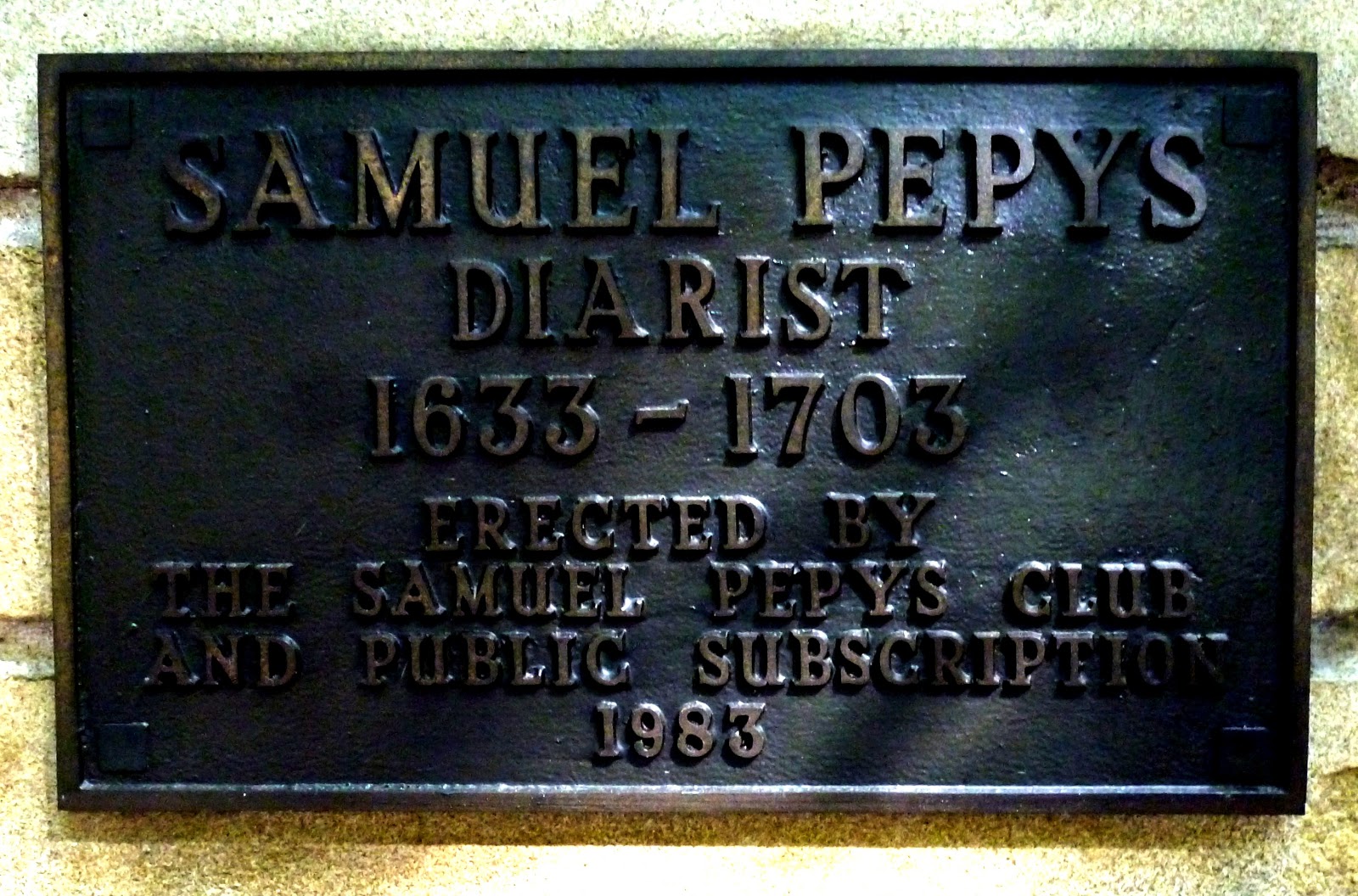Dr Tony Shaw: Samuel Pepys in the City: London #45