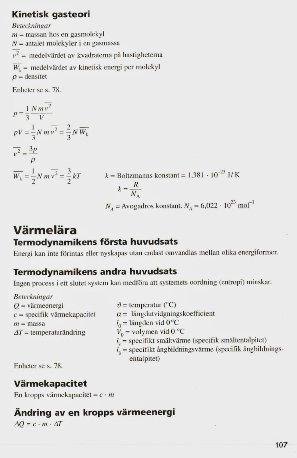 Max Skolblogg: fysik: formelsamling