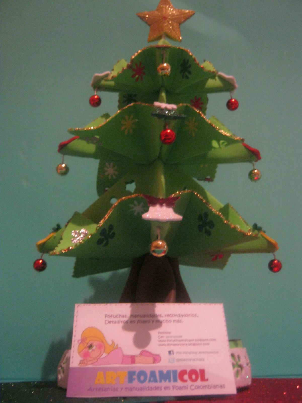 Mis Fofuchas Artfoamicol Moldes Patrones Diseños: ARBOLITO DE NAVIDAD ...