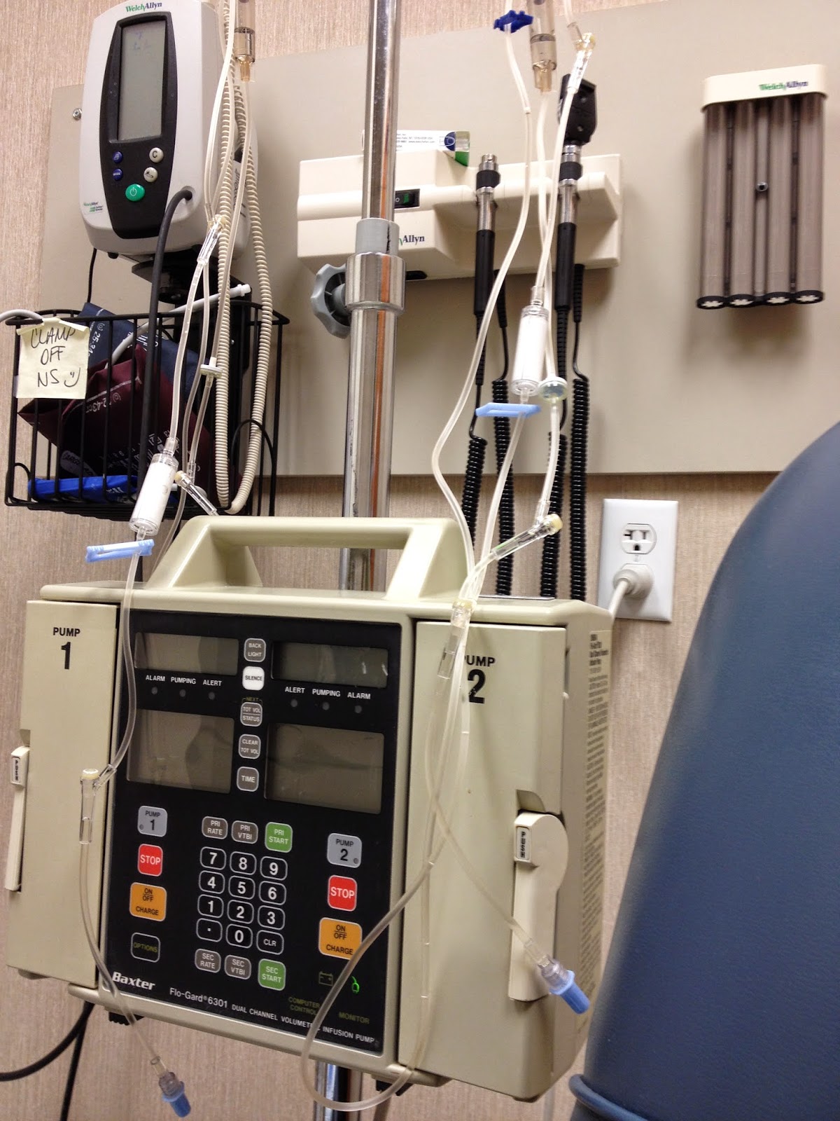 A Woman with Crohns: Fourth Remicade Infusion with Iron Infusion Yesterday