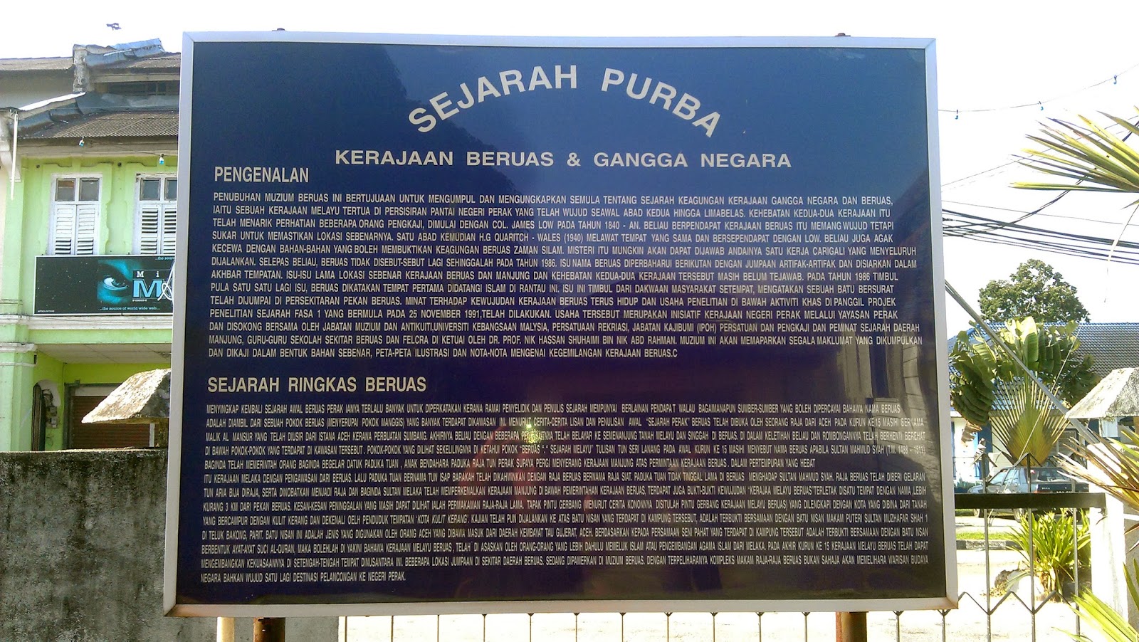 BERUAS- Dari Kejatuhan Gangga Negara: Sejarah Beruas