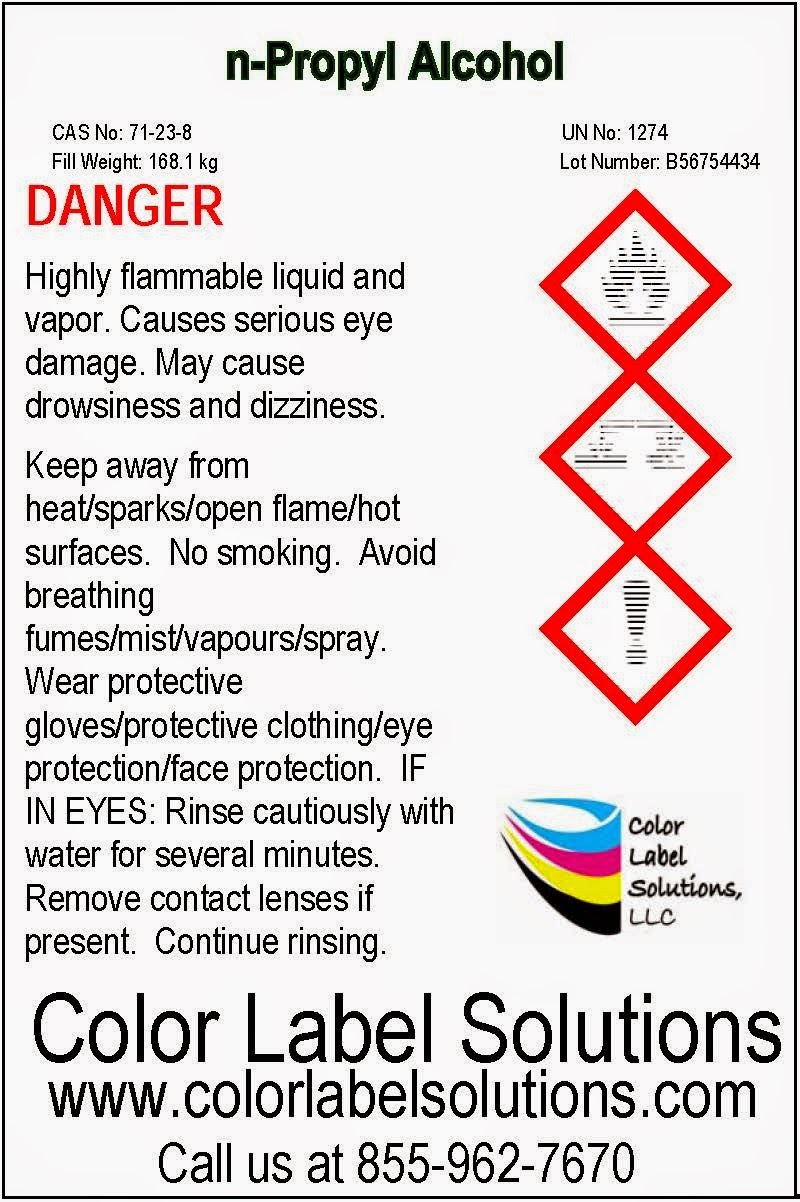 Isopropyl Alcohol Ghs Label