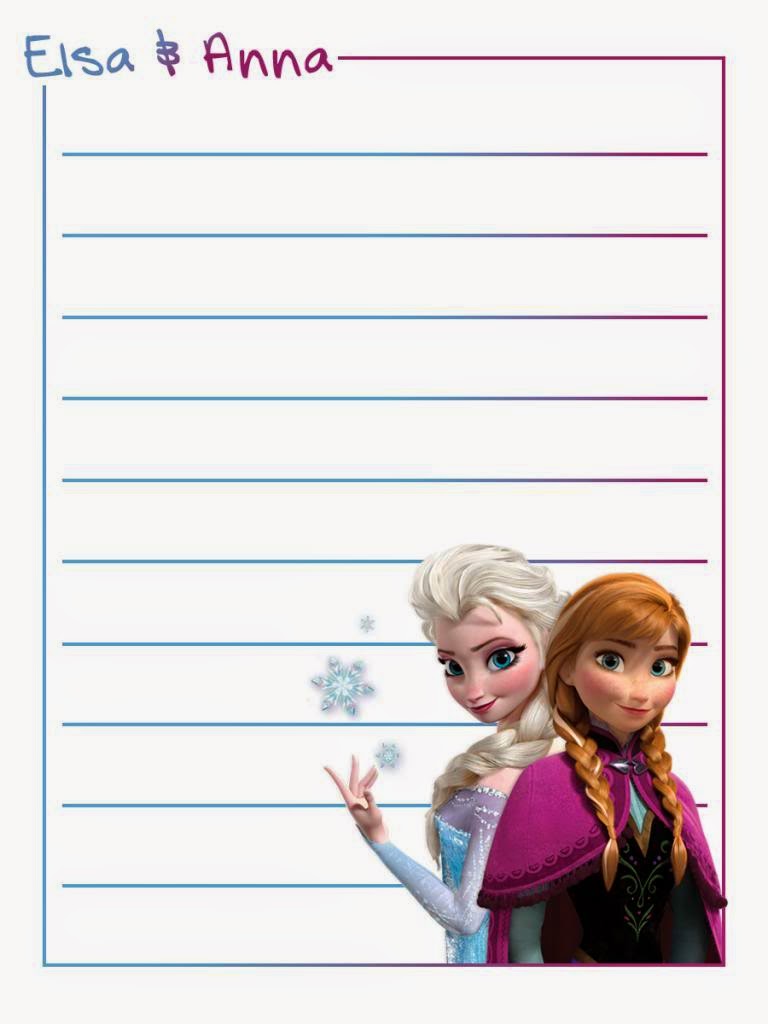 Cuaderno de Frozen para Imprimir Gratis. - Ideas y material gratis para ...