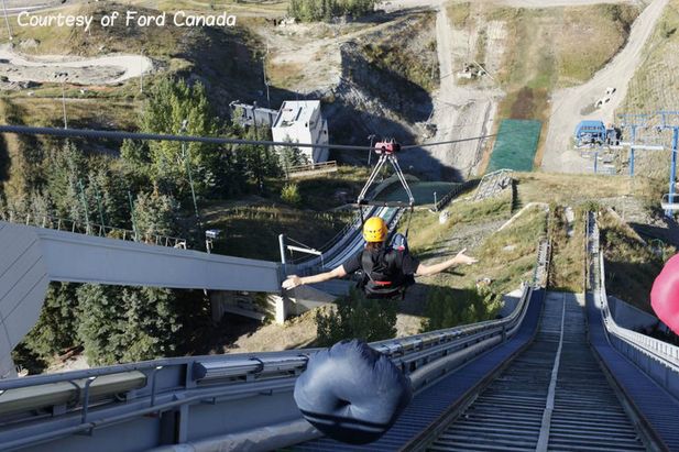 Wordless Wednesday: Ziplining at Canada Olympic Park
