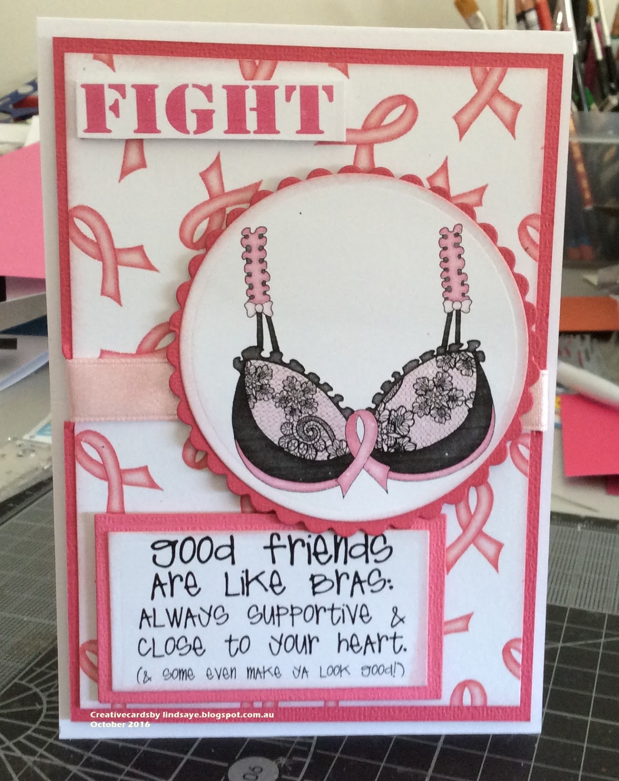 Creative Cards by Lindsaye: Cards For Breast Cancer Month