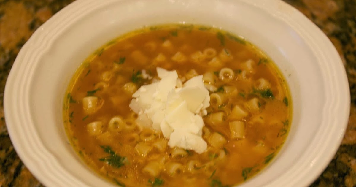 Italian Pasta Soup - Cure A Cold