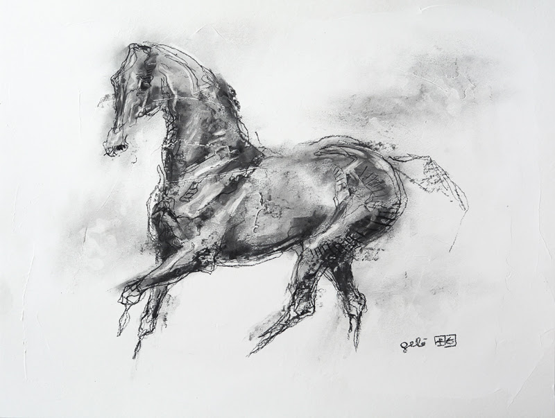 Artospective: Horse Art by Benedicte Gele from France.