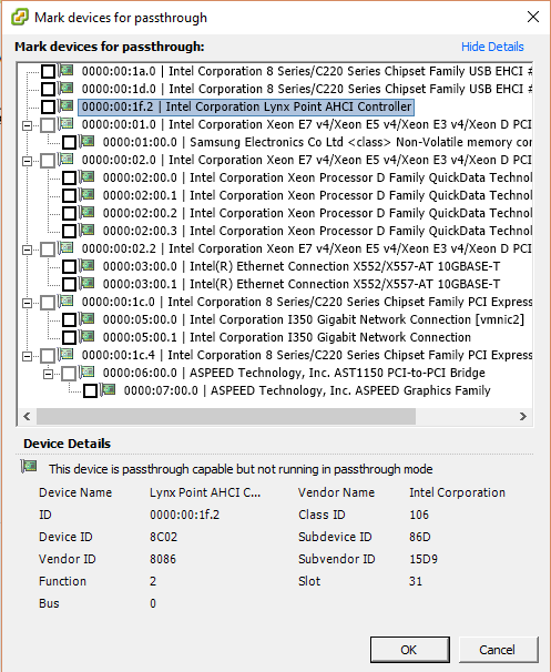 Kaperschip: AHCI controller passthrough with a Supermicro Xeon-D ...