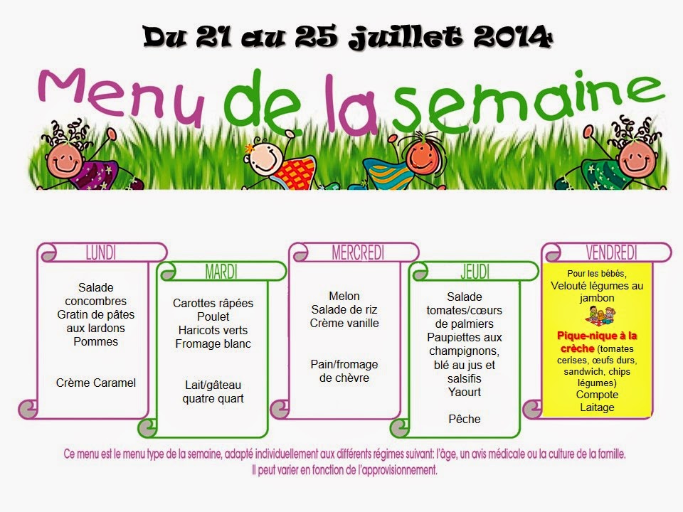 Crèche Petit Bouchon: juillet 2014