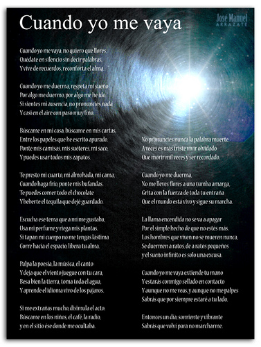 EL Rincón de Yanka: CUANDO YO ME VAYA