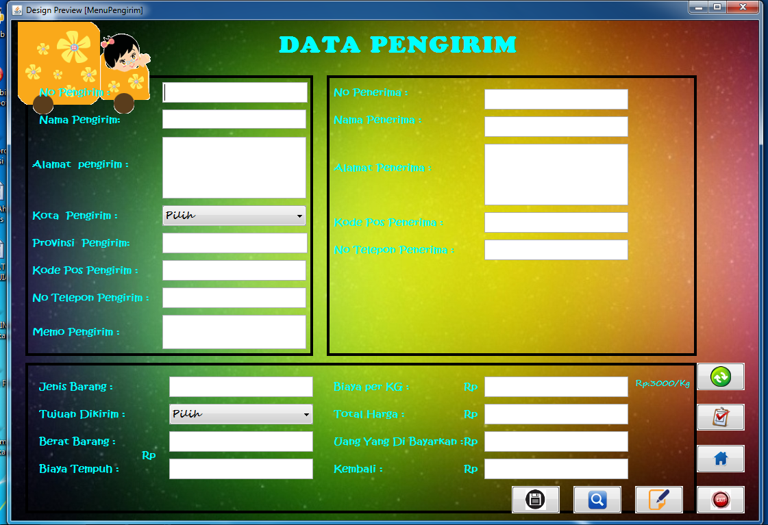 Java Netbeans Membuat Program Pengiriman Barang