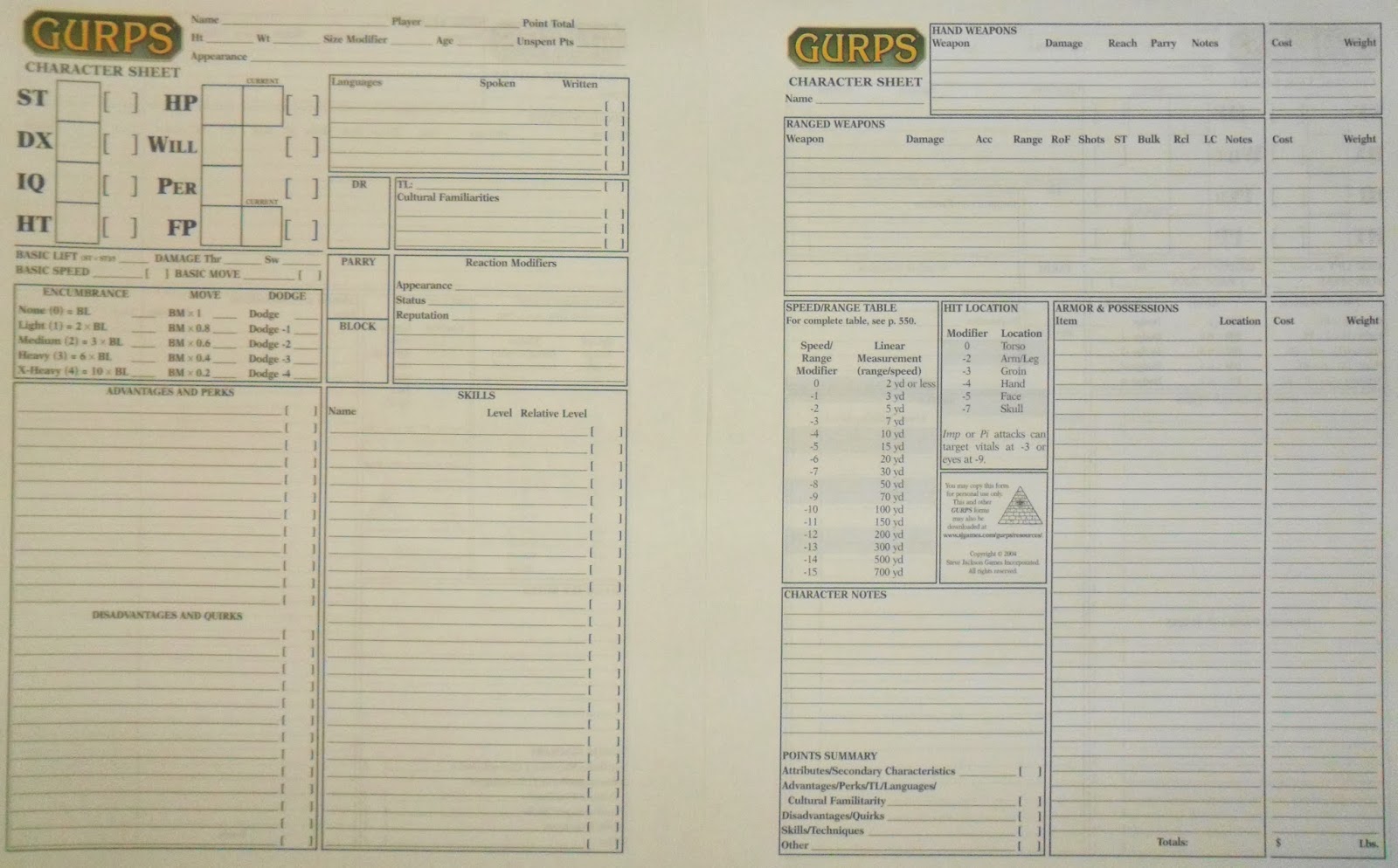 Wargame Dork: [Operation Game Collection] Car Wars/GURPS: The Steve ...