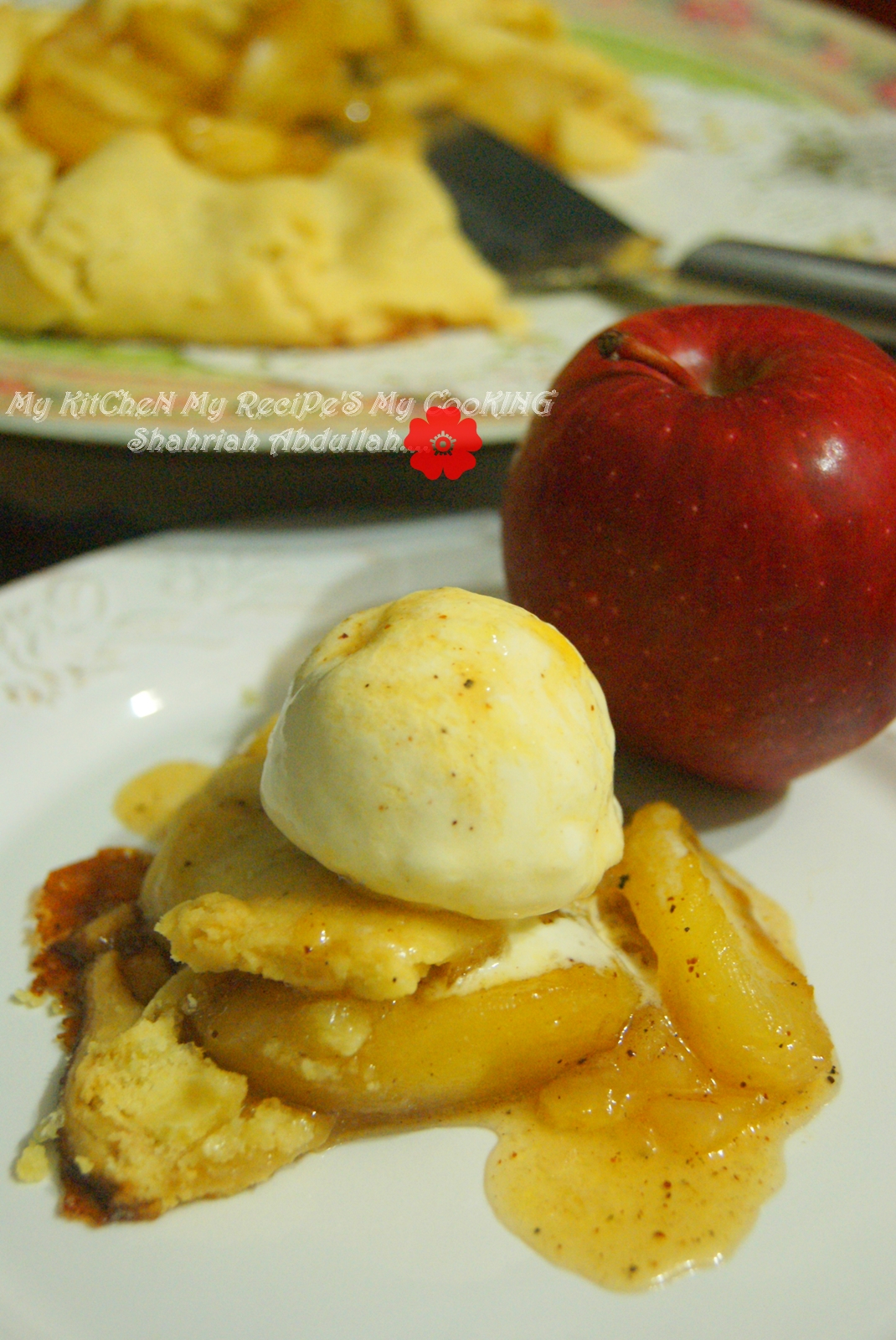 The Writer's CooKING!: Rustic Apple Tart ~ Kerana Sebiji Epal