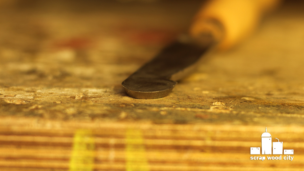 scrap wood city: How to make a DIY wood turning side scraper