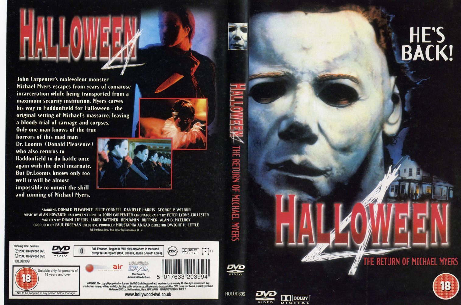 The Horrors of Halloween: HALLOWEEN 4 THE RETURN OF MICHAEL MYERS (1988 ...
