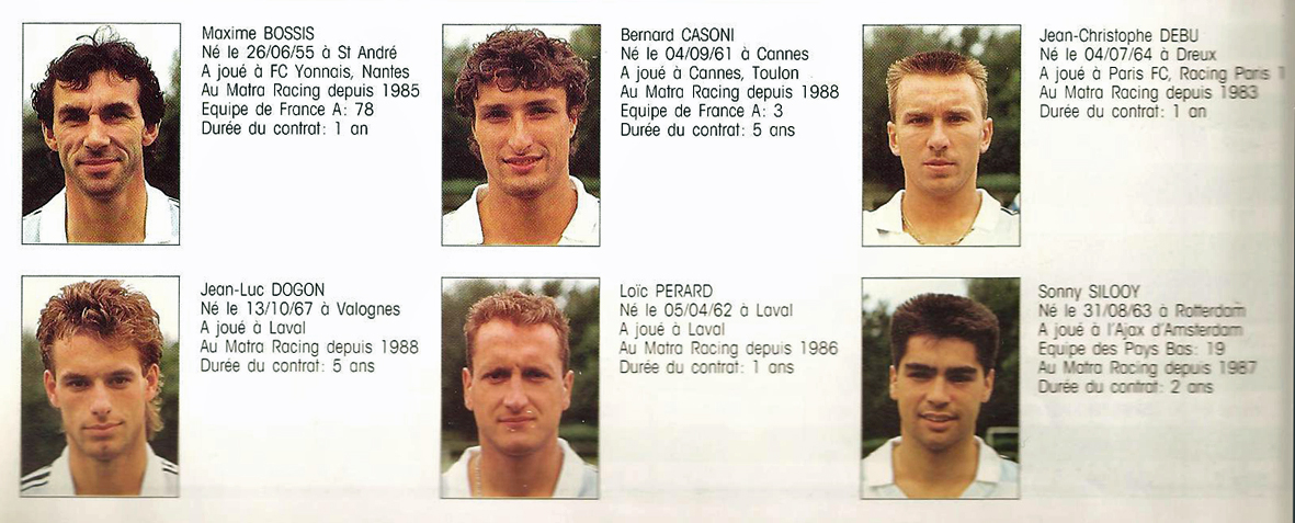 MATRA RACING 1988-89.