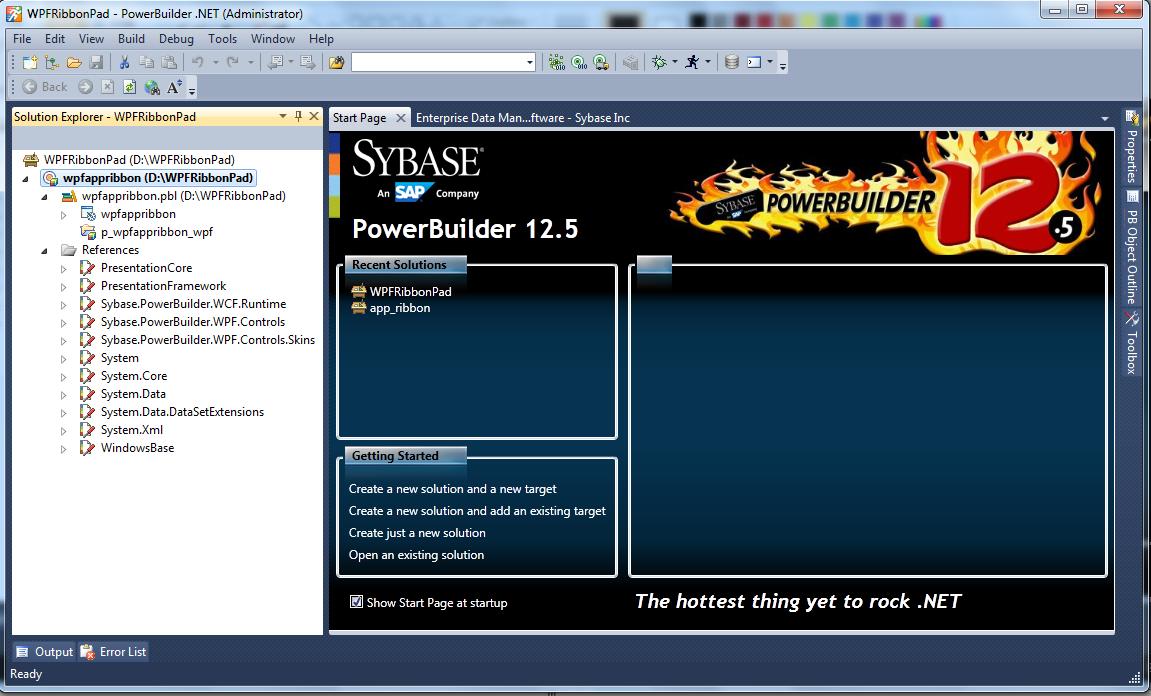 The PBers Community: Powerbuilder 12.5 NET WPF Ribbon (Bag. 1)