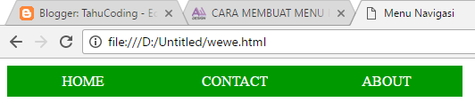 TUTORIAL MEMBUAT MENU NAVIGASI DENGAN HTML&CSS | TahuCoding TUTORIAL MEMBUAT MENU NAVIGASI DENGAN HTML&CSS | TahuCoding
