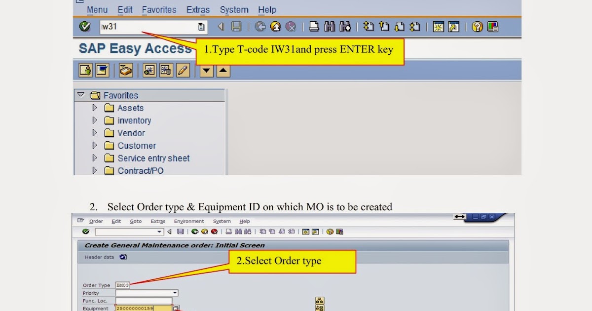 SAP PM, MM module tips for BSNL ERP End users: PR creation linking to a ...