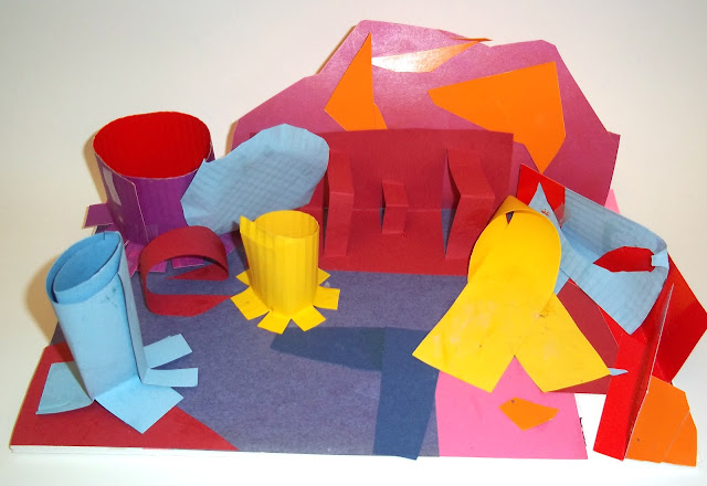 Monument Valley Regional Middle School Art Class: Paper Sculptures 5th ...