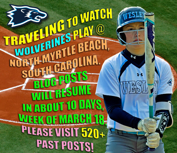 Wesley Wolverines Fastpitch Softball: BLOG POST WILL RESUME SOON