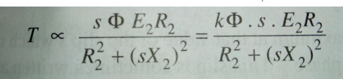Torque equation and torque-slip characteristics of 3-phase induction motor.