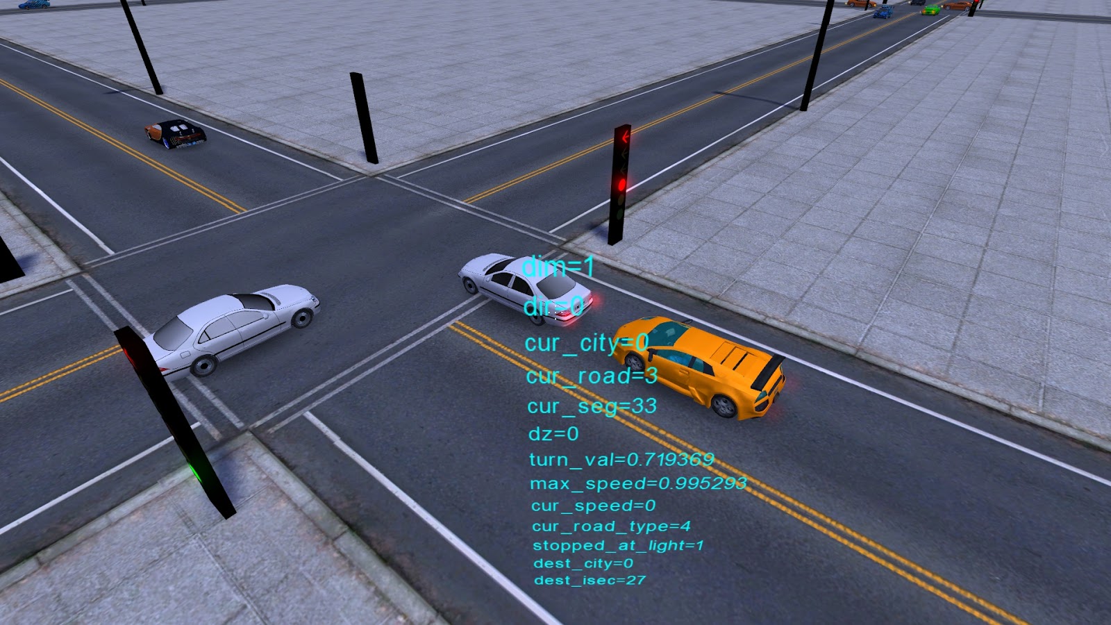 3DWorld: Car Path Planning and Navigation Within a City