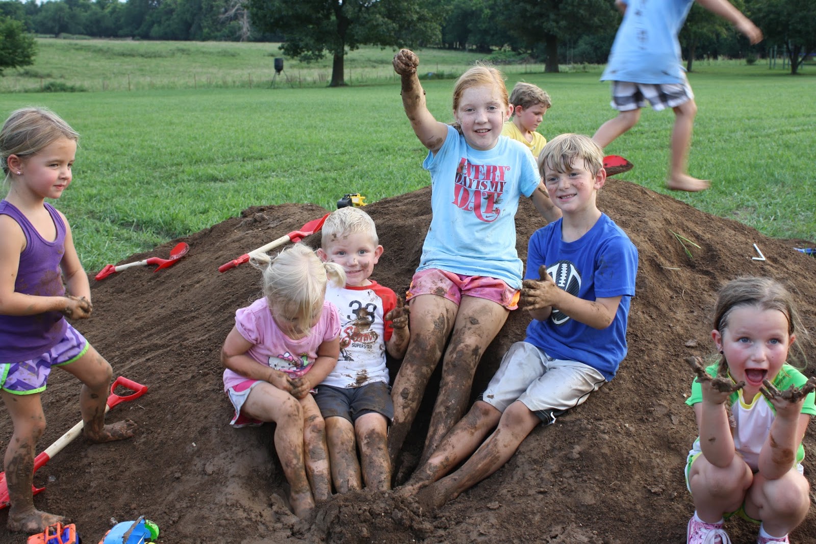 The Gibson Family: Collier's Digging in the Dirt Party