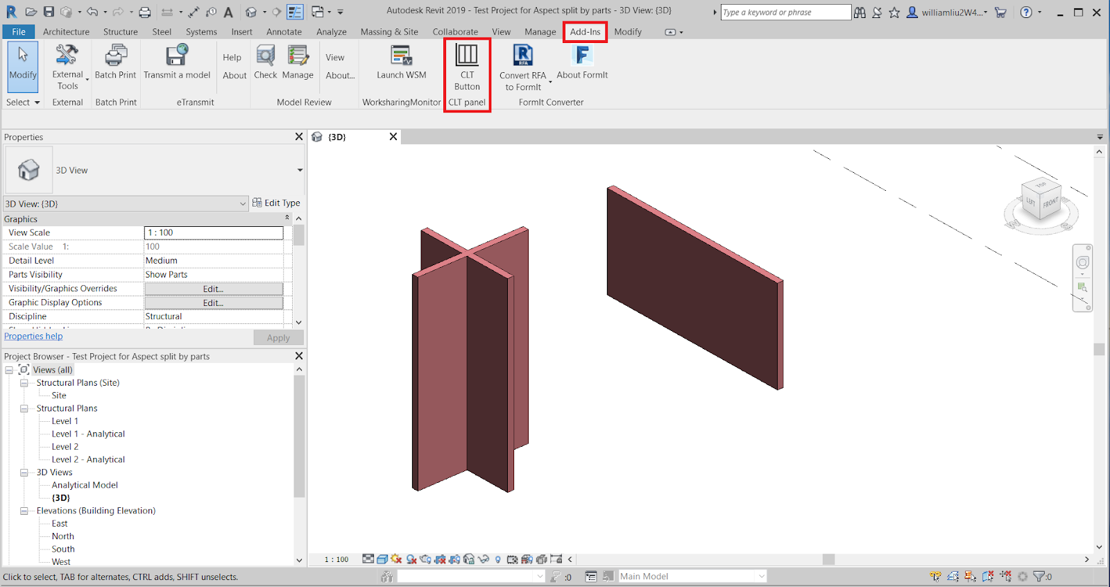 Revit Add-Ons: Wall Divide by Parts/Panels