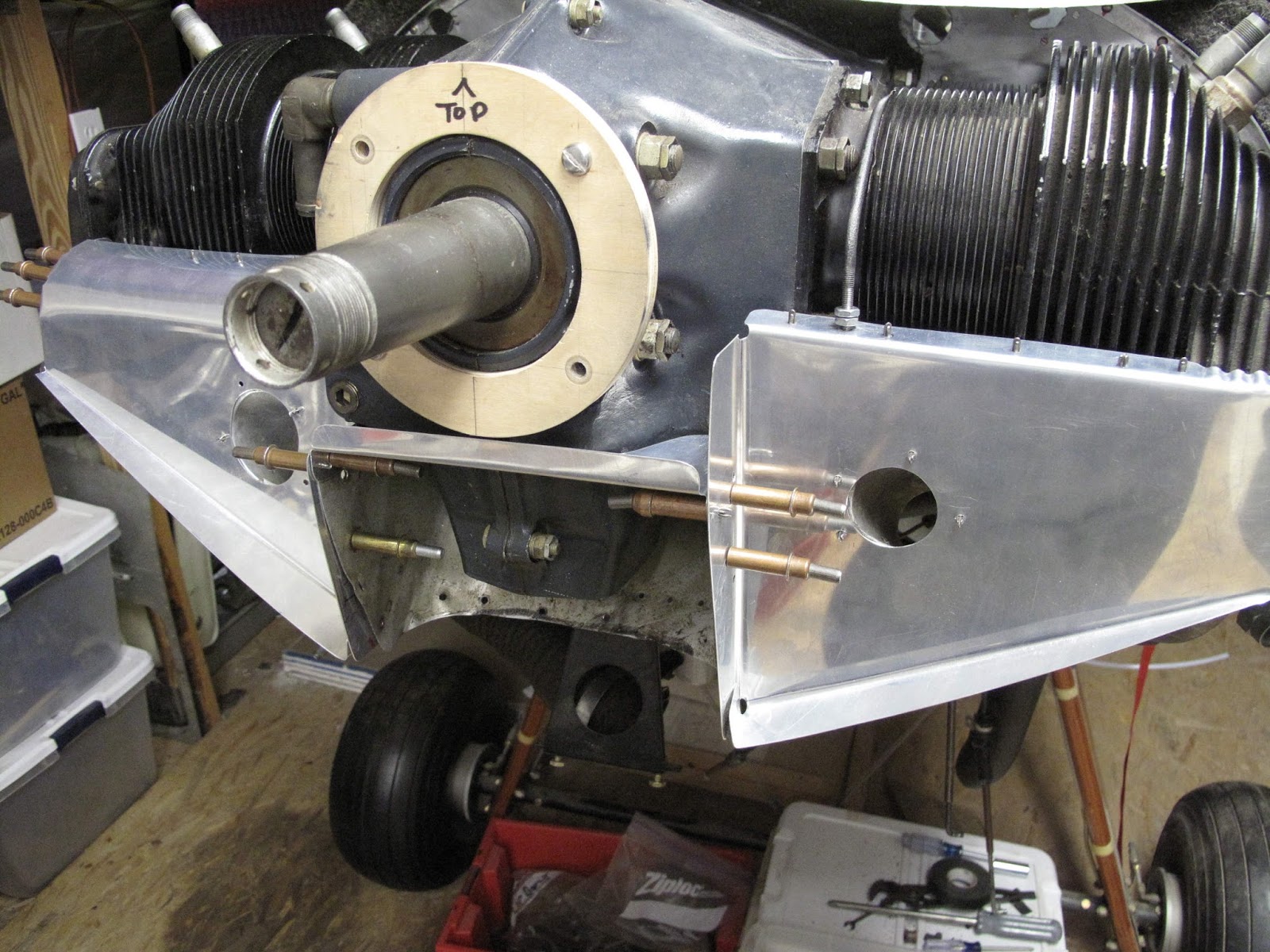 Fly Baby N4284C - Memories and Adventures: Repairing The Front Cylinder ...