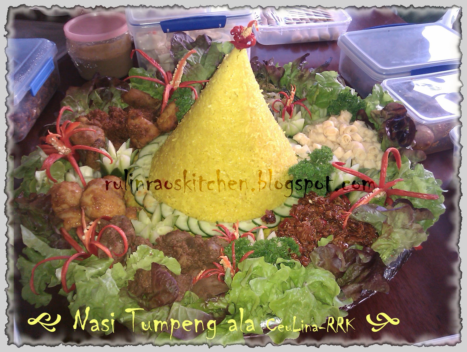 RuLin Raos Kitchen: - Nasi Tumpeng Komplit