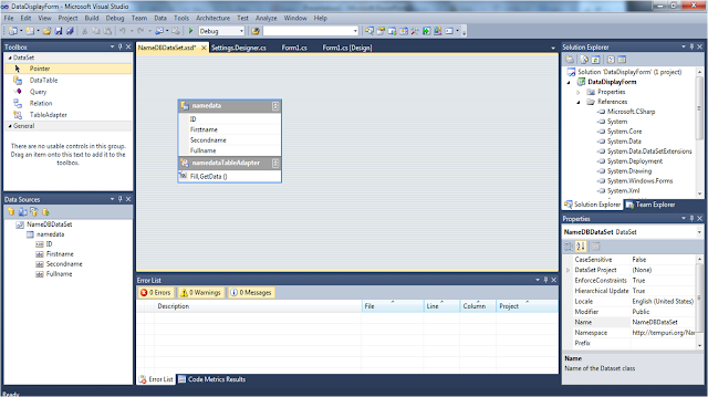 Data Display Form Using Datagridview Tool In C Windows Application