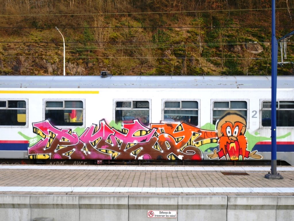 YOSEMITE SAM Art on Train