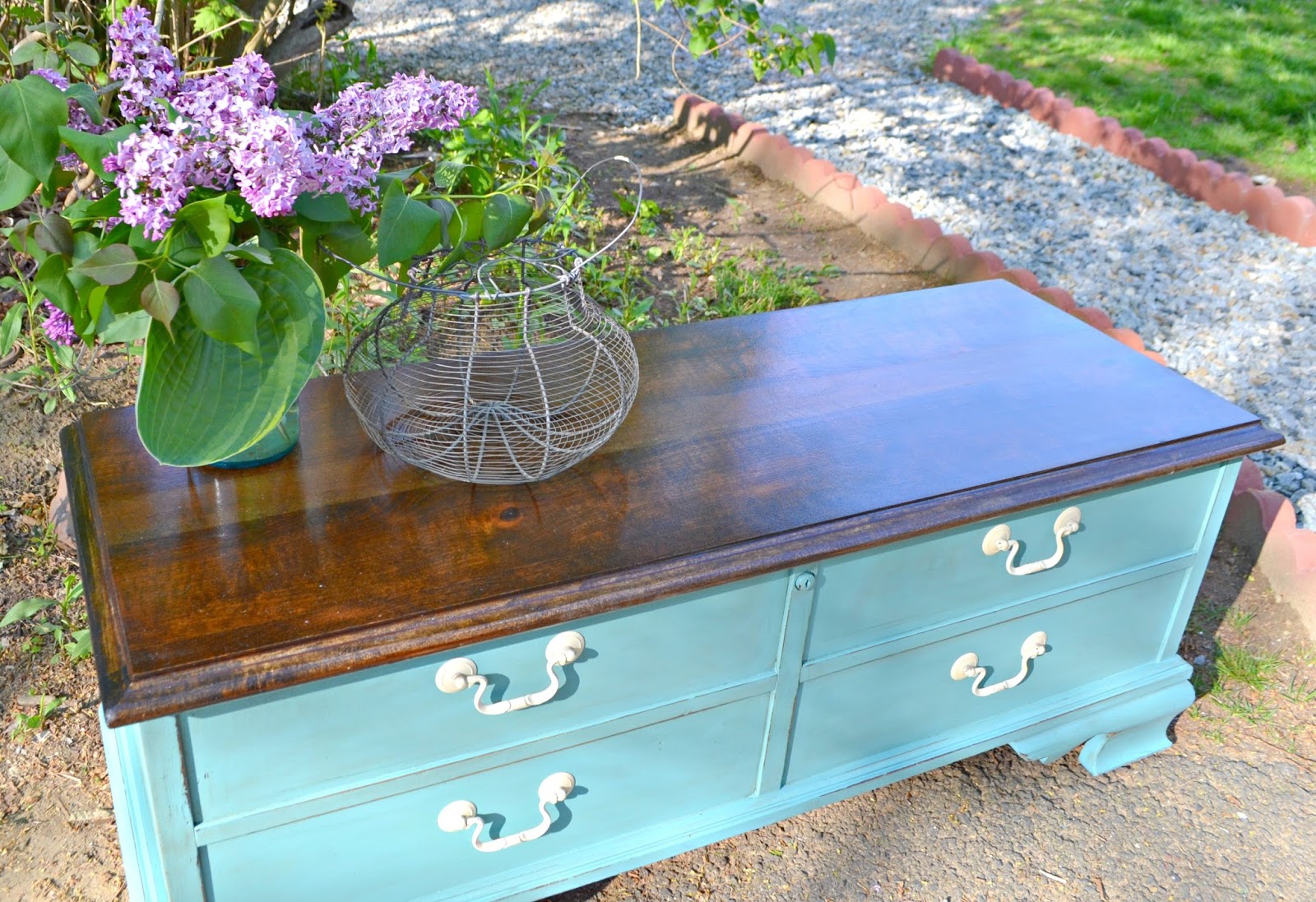 Heir and Space: A Vintage Lane Cedar Chest in Blue