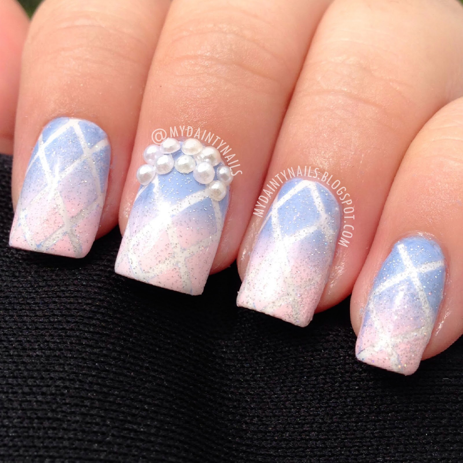 My Dainty Nails: Ombre Net Nails