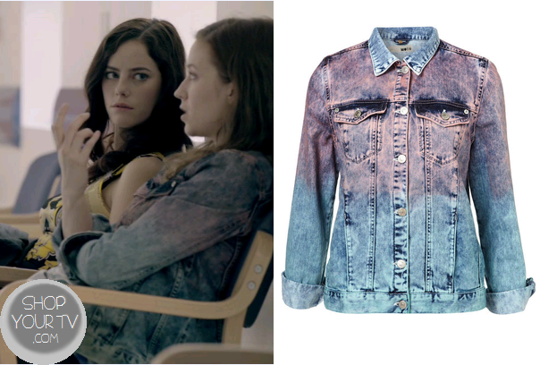 Skins: Season 7 Episode 2 Naomi's Denim Dip Dye Jacket | Shop Your TV