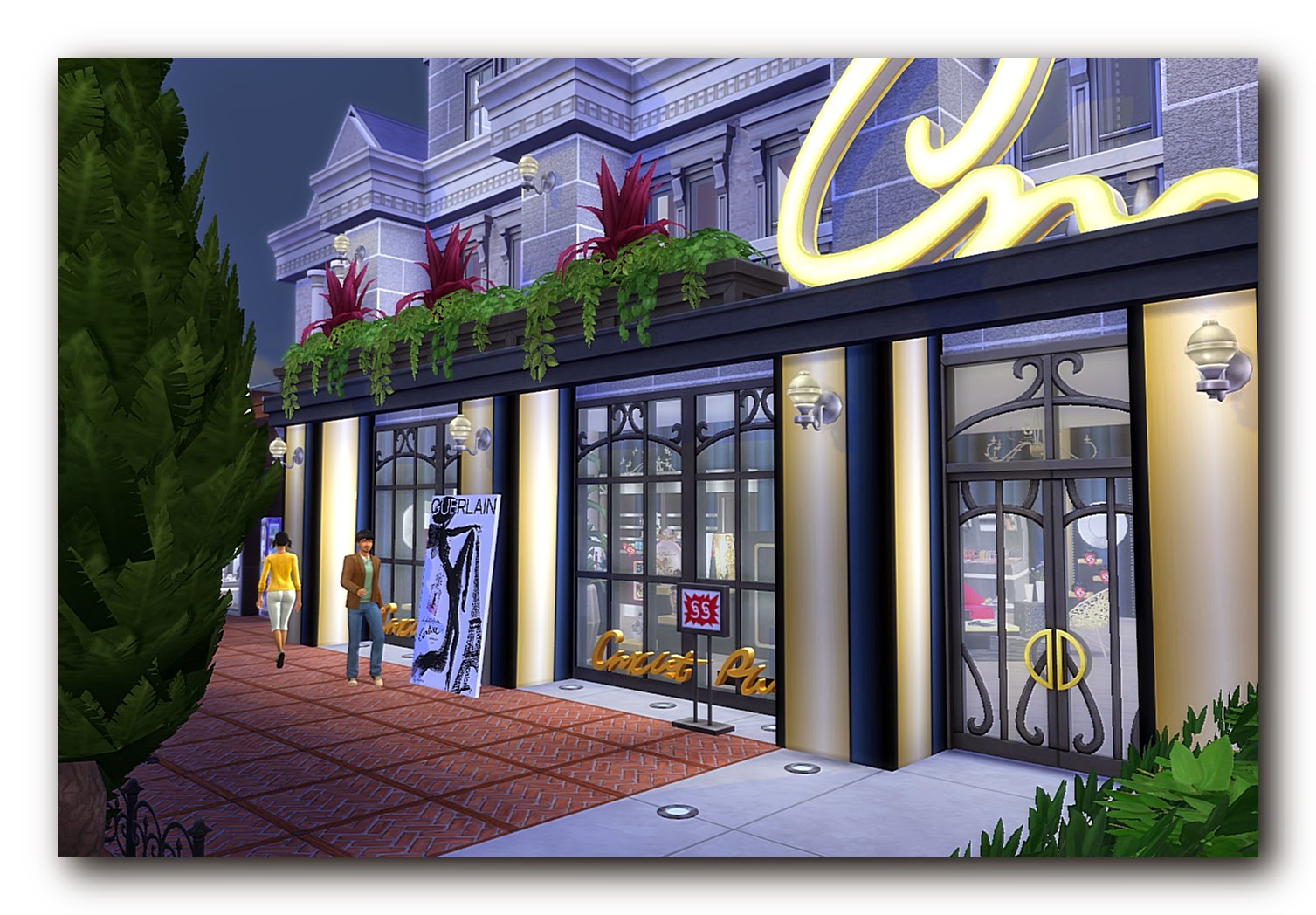 Architectural tricks from Dalila for SIMS 3-4: shop luxury/Studio